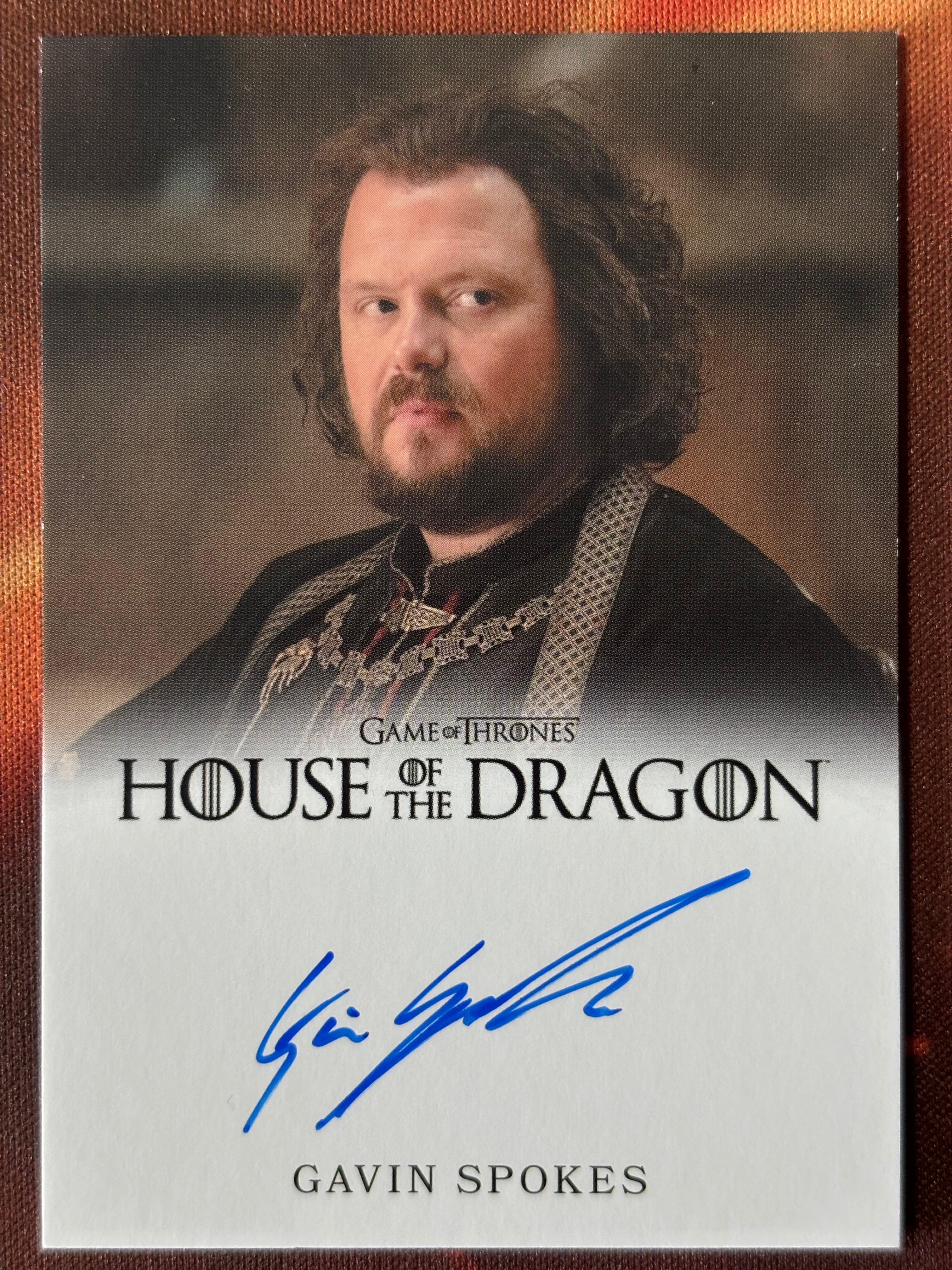 Gavin Spokes Full Bleed Autogramm - House of the Dragon Season One ...